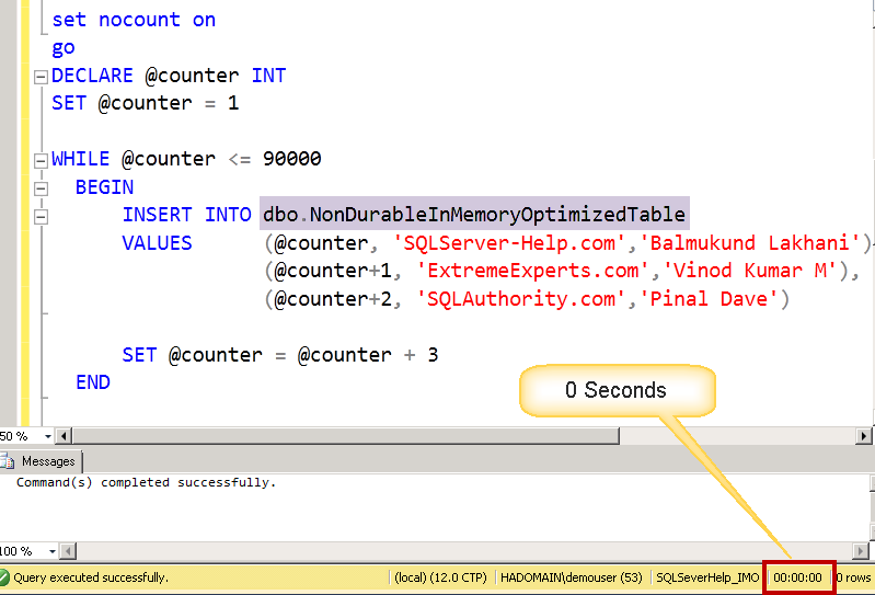 A-Z of In-Memory OLTP : Durable vs. Non-durable tables « Help: SQL Server
